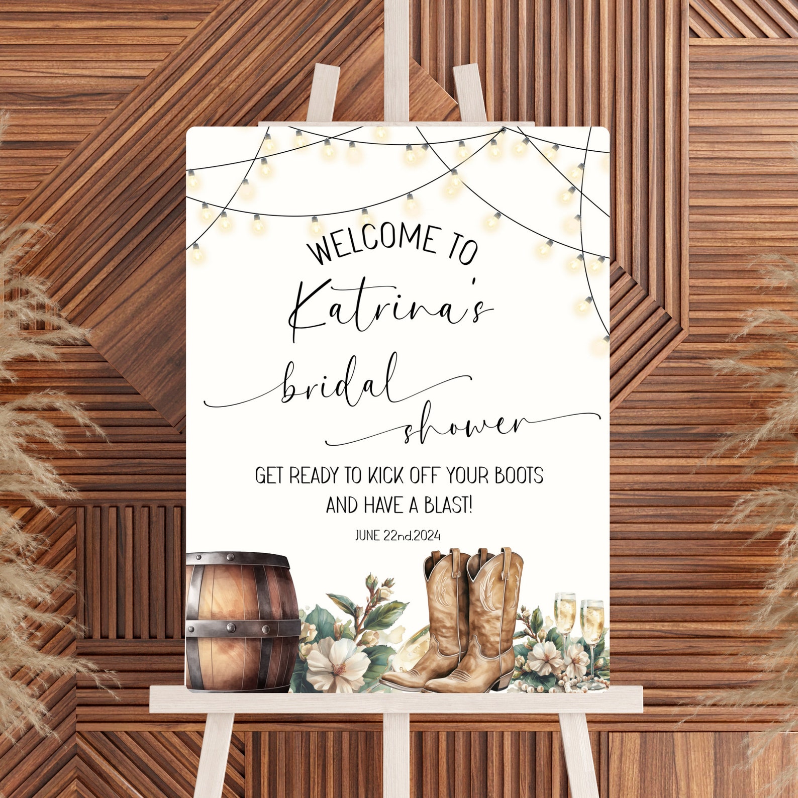 ULTIMATE Boots and Bubbly Country Western Bridal Decor Bundle- Country ...