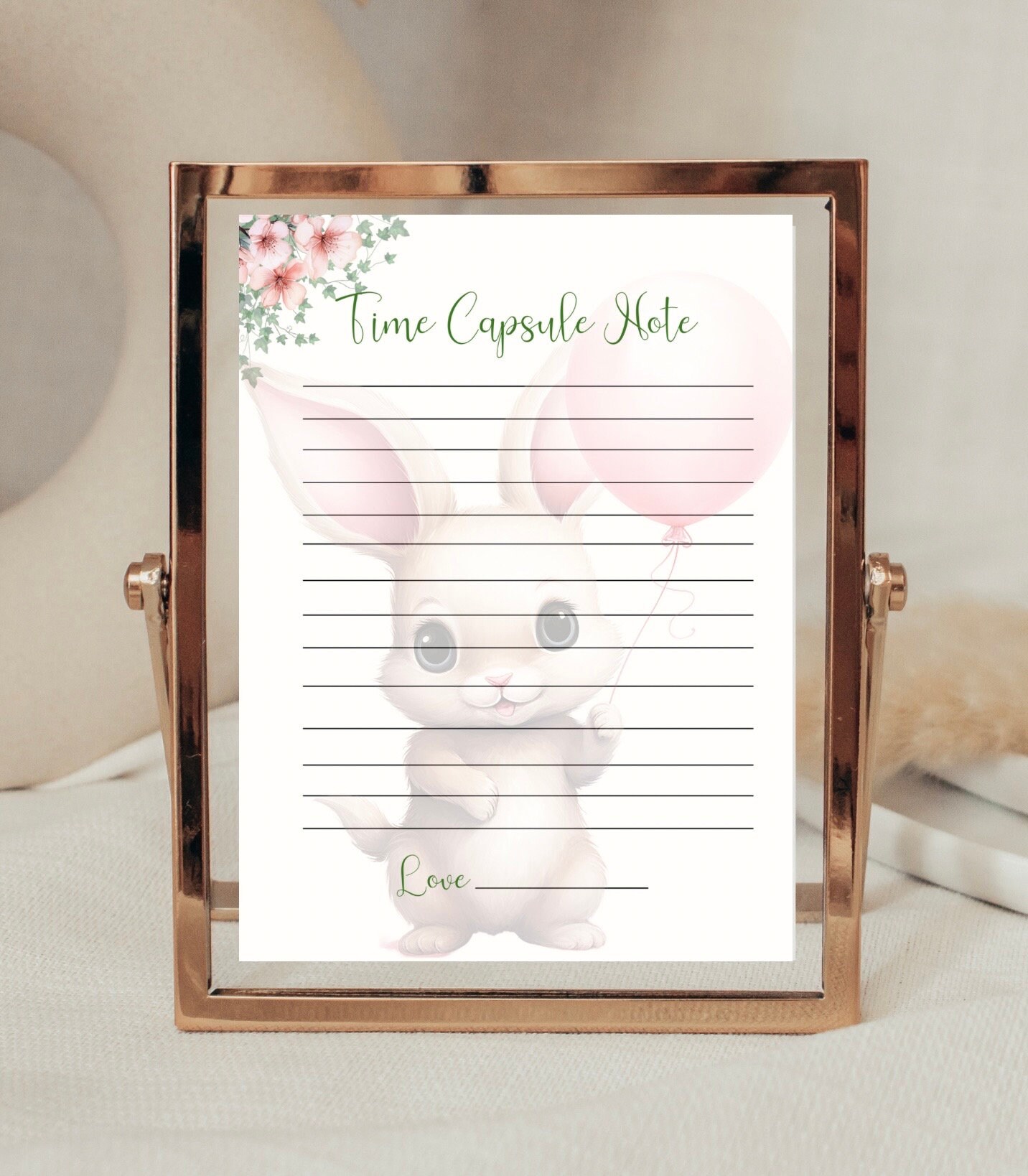 Some Bunny is One Time Capsule Cards Bunny Time Capsule Sign Printable ...