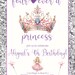 Forever A Princess Invitation- Four Ever Princess Birthday- 4th ...