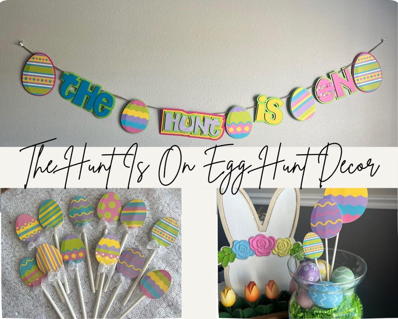 Easter Egg Hunt Entrance Sign Egg Hunt Party Decor Welcome Poster Easter Games Activities Hop on ...