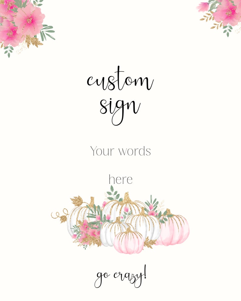 Pink New Little Pumpkin on the Way Guess the Due Date Sign Guess Baby's ...