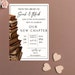New Chapter Bridal Shower Invite A New Chapter Begins Book Theme Co Ed ...