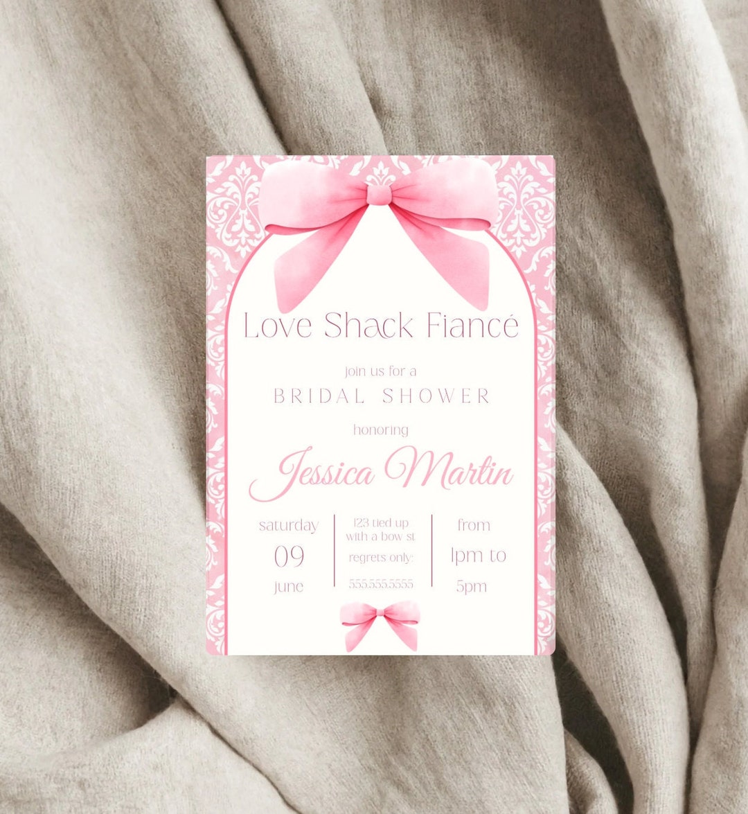 Love Shack Fancy Coquette Bridal Shower Invite Preppy Aesthetic Bridal ...