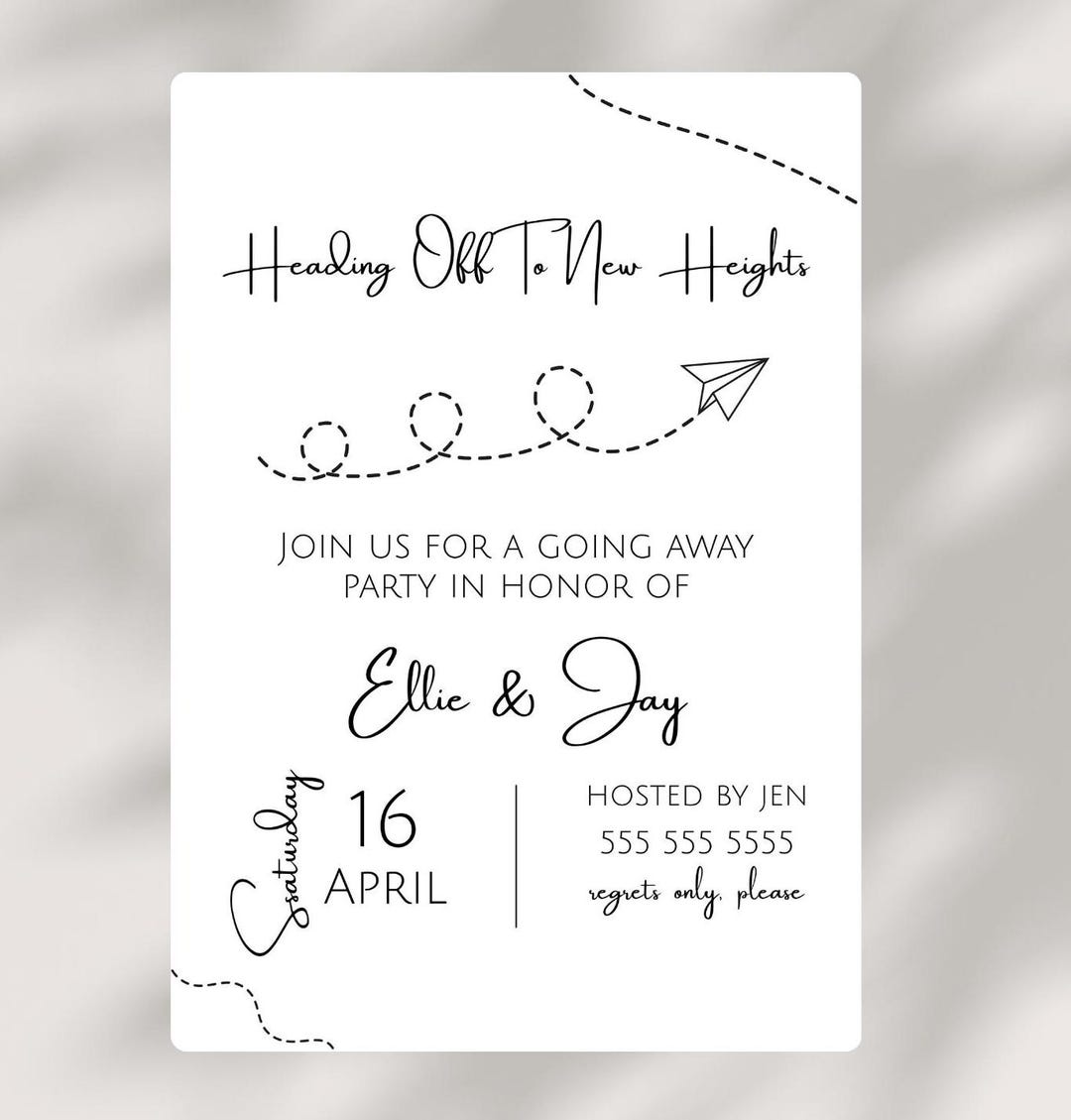 Going Away Party Farewell Moving Printable Invitation Template Paper ...