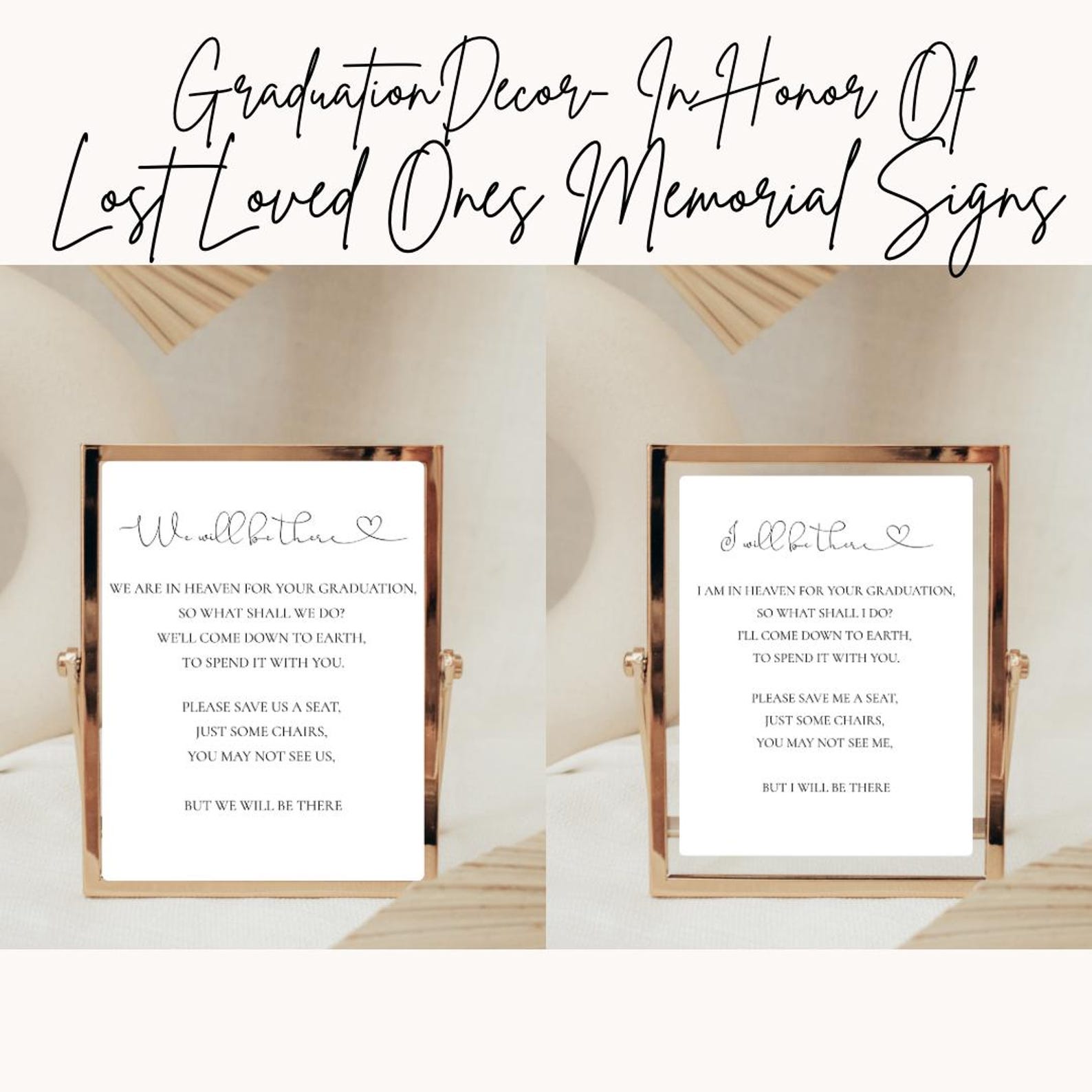 Editable Graduation Memorial Remembrance Custom Sign Lost Loved Ones ...