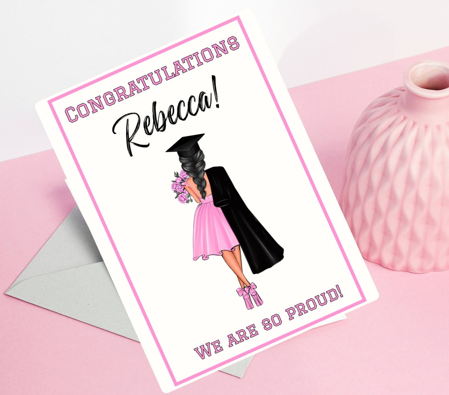 Graduation Congratulations Card for Girl 2024 Graduation Card Black ...