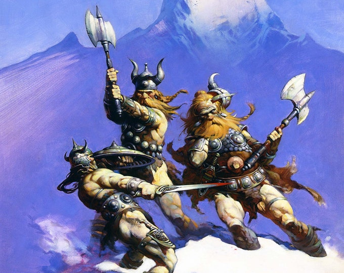 Swamp Demon Frank Frazetta Vintage Dark Fantasy Comic Cover Art Print ...