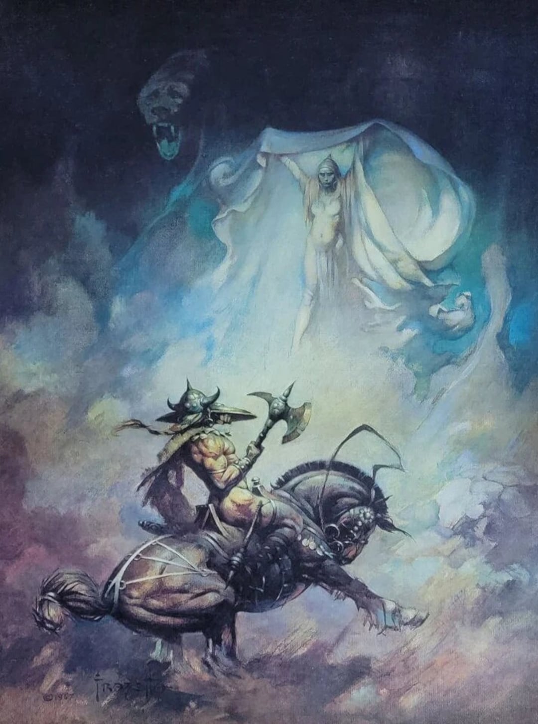 THE APPARITION Frank Frazetta Vintage Art Print 16" X 21" - Etsy