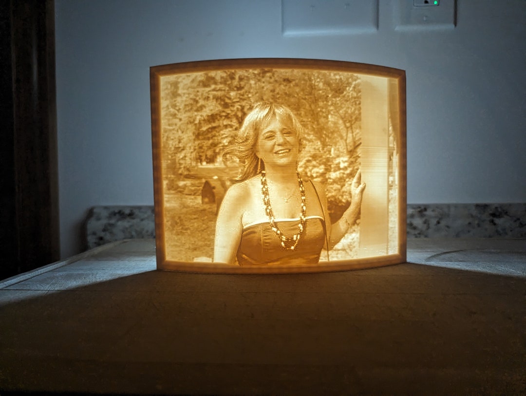 Customizable 3D Printed Lithophane Send Us the Photo You Want Us to Use ...