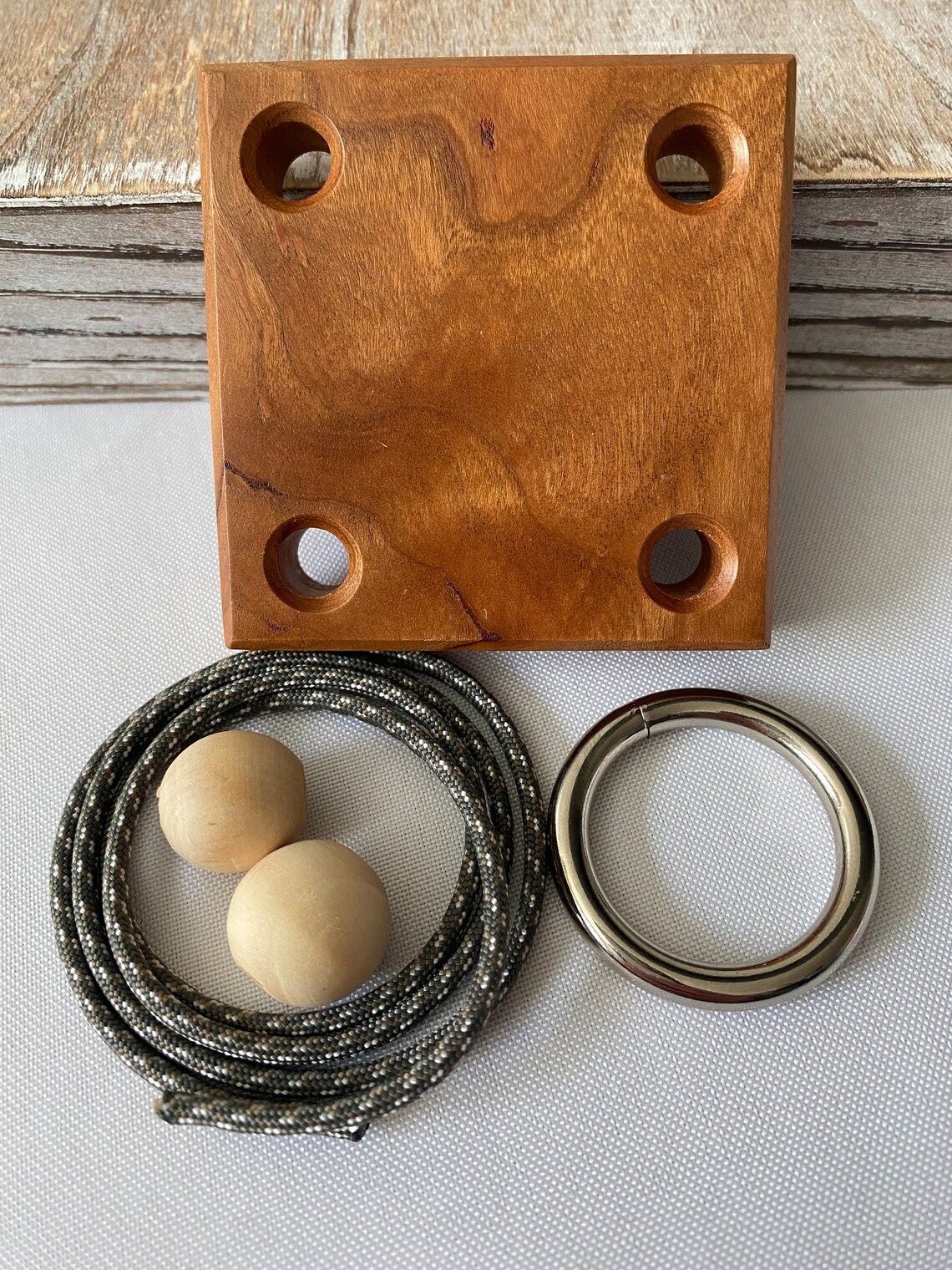 Rope and Ring Wood Brainteaser Game - Etsy