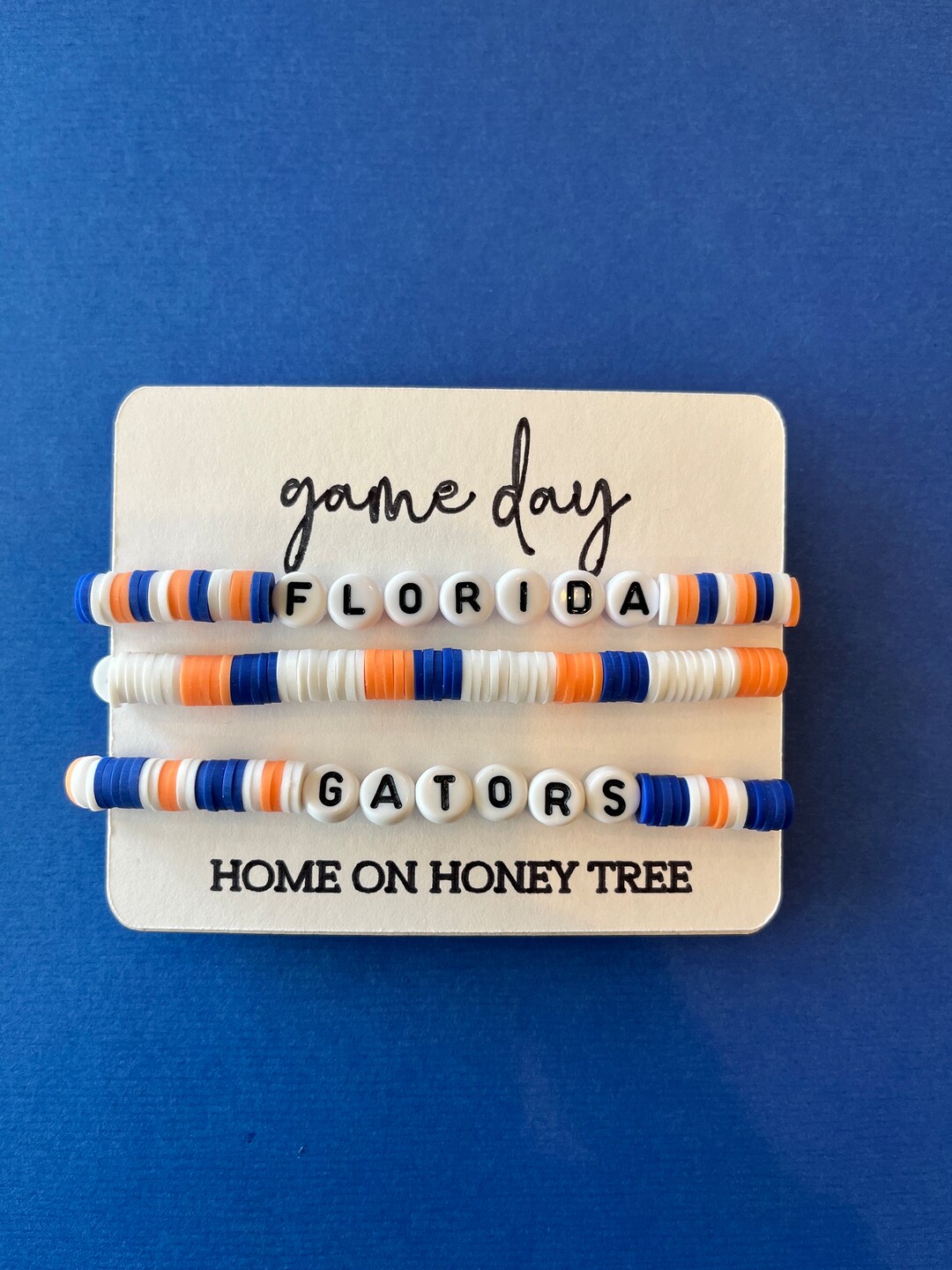 Florida Gators Clay Bead Bracelet - Etsy
