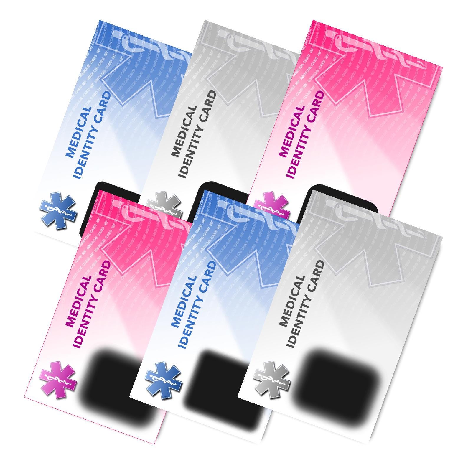 Editable Medical ID Card Template: Printable Emergency Information (PNG ...