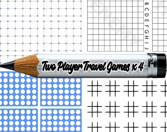 Printable Dots Game - Printable Travel Dots Game - Printable Dots Paper ...