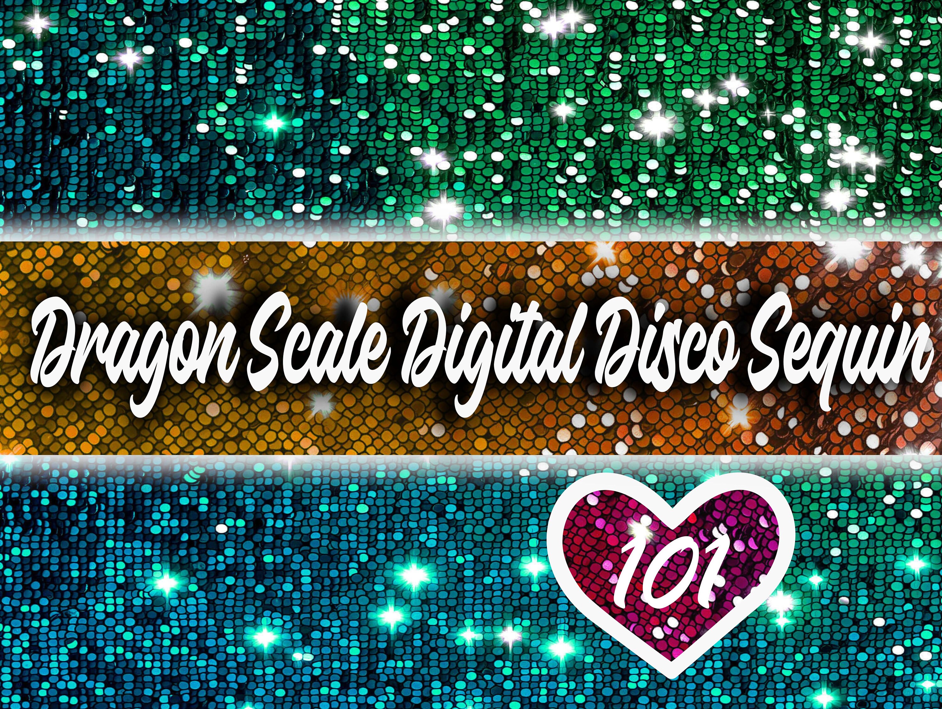 Two-tone Dragon Scale Sequin Digital Paper Pack Pattern Sequin Texture ...