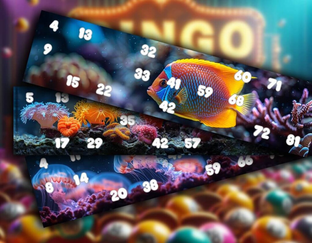 Colourful Coral Fish Bingo Cards - Download Print and Play Bingo Single ...