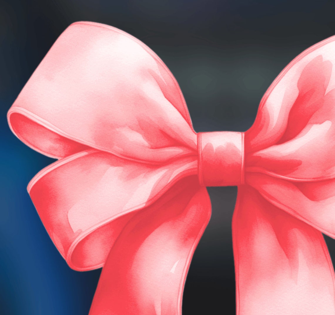 Watercolor Bows Clipart - 111 Pastel PNG Easter Illustrations, Planner ...