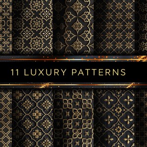 Luxury Digital Paper Pack Set of Artwork Luxury Seamless Patterns 11 X ...