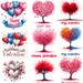 Valentine Day Mix Clipart Set, 33 Assorted Valentine Day Clipart ...