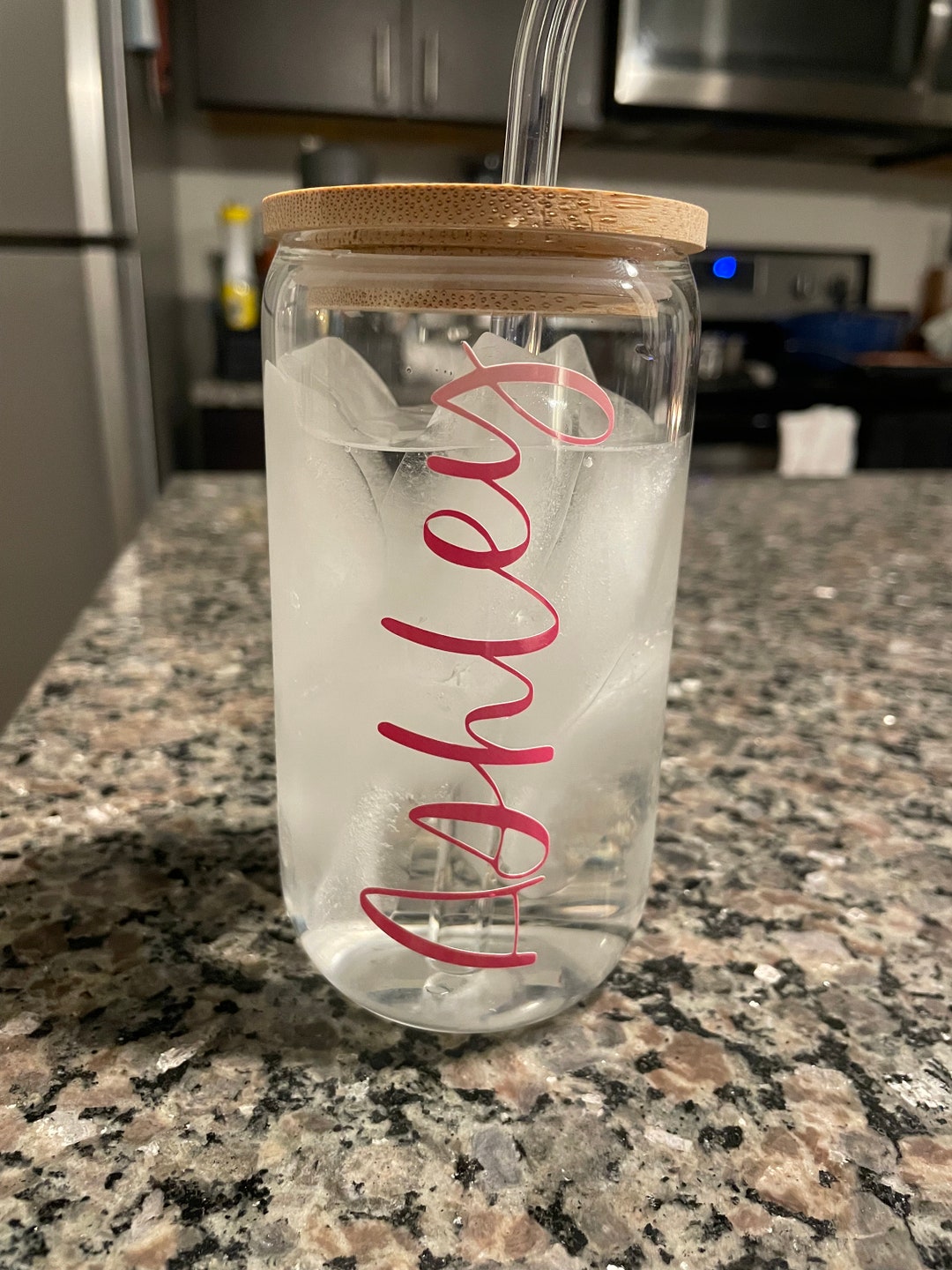12 Oz Personalized Glass Tumbler - Etsy