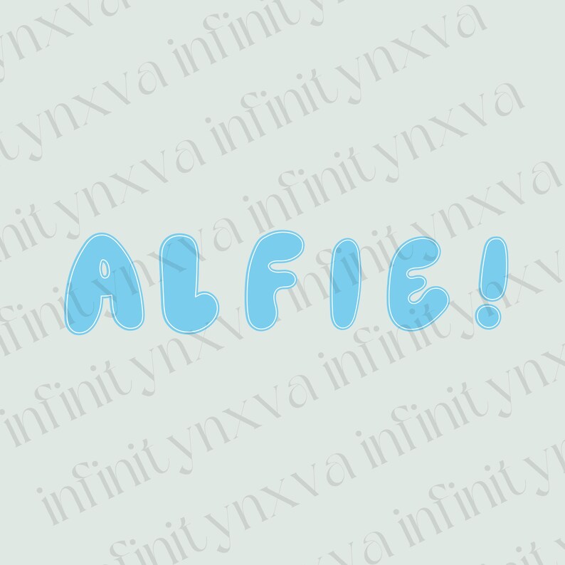 Bluey Alphabet Customisable Letter SVG Font for Cricut Silhouette ...