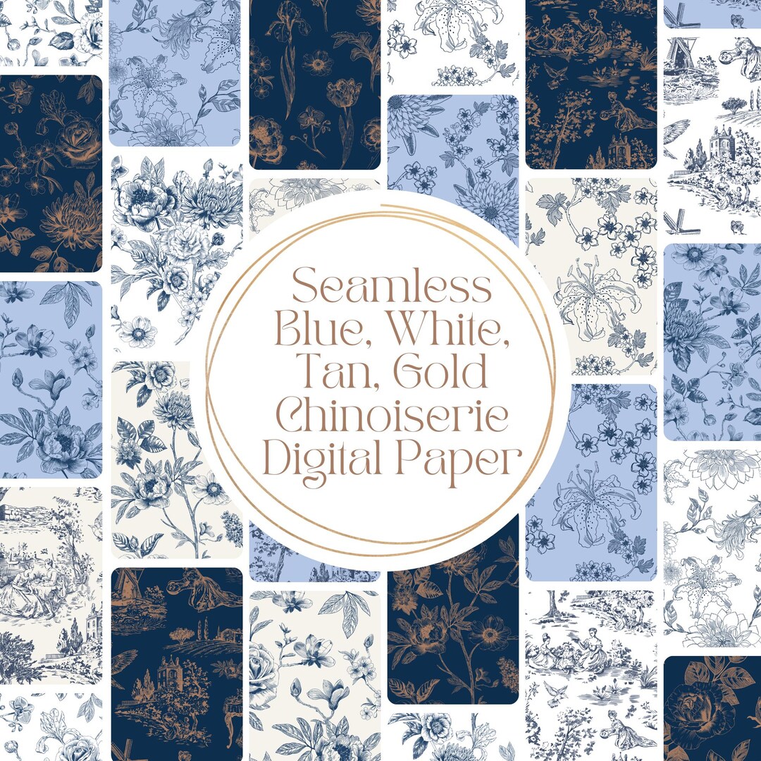 70+ Chinoiserie Floral Seamless Patterns - Vintage Floral Patterns ...