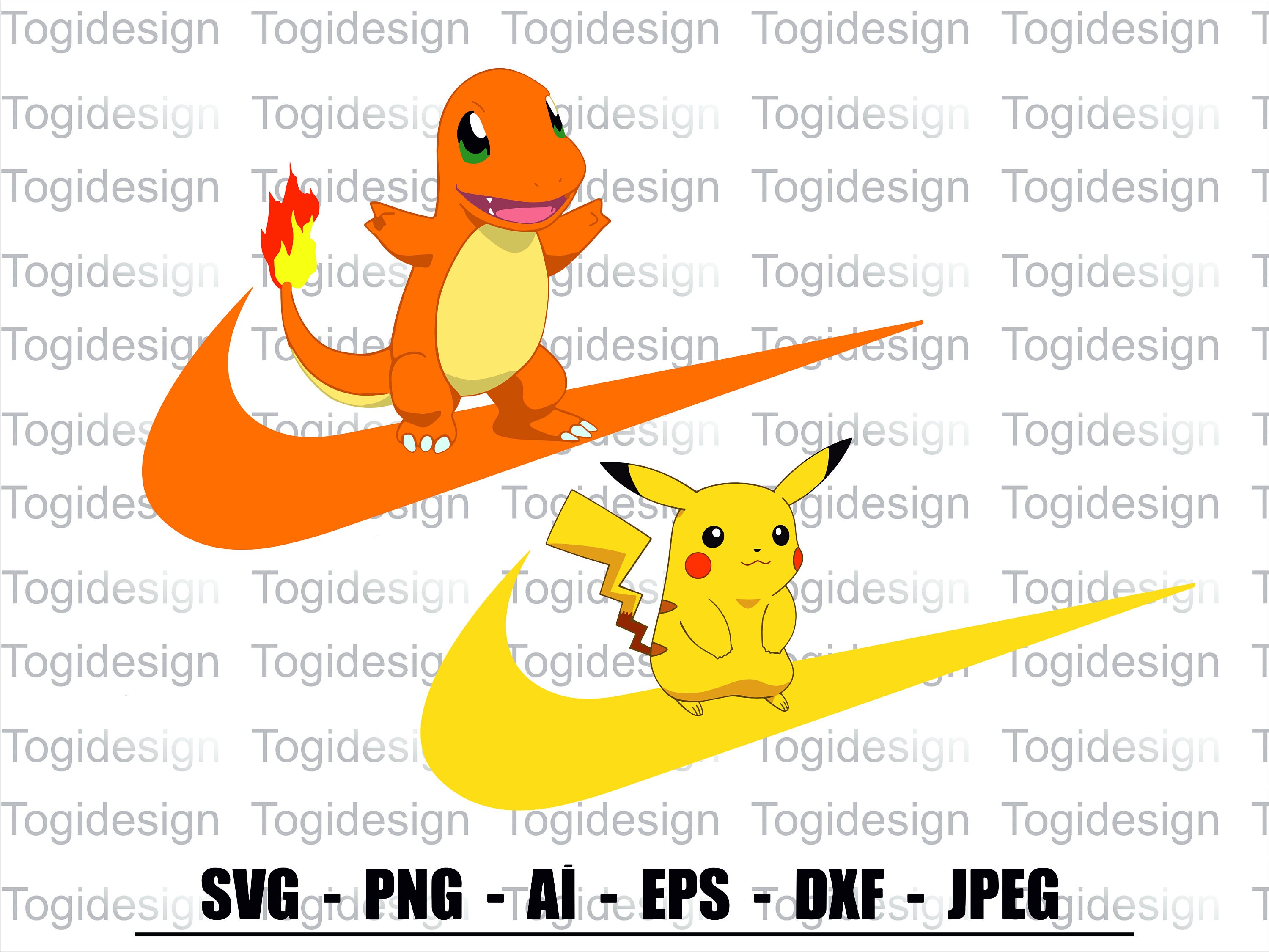 Charmander Logo , Pikachu, Pokemon Cricut Vector Bundle, T-shirt , Cut ...