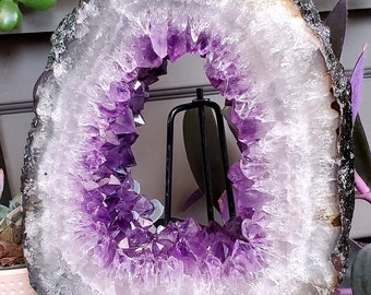 Amethyst Crystal Cathedral Window, Crystal Amethyst Keyhole, Amethyst ...