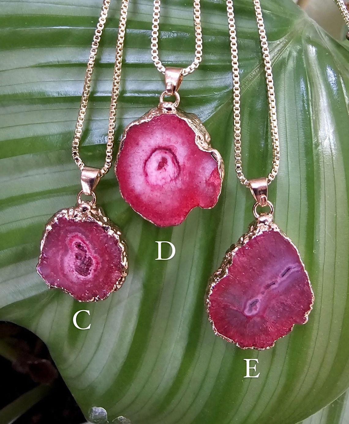 Red Agate Pendant Necklace - Etsy