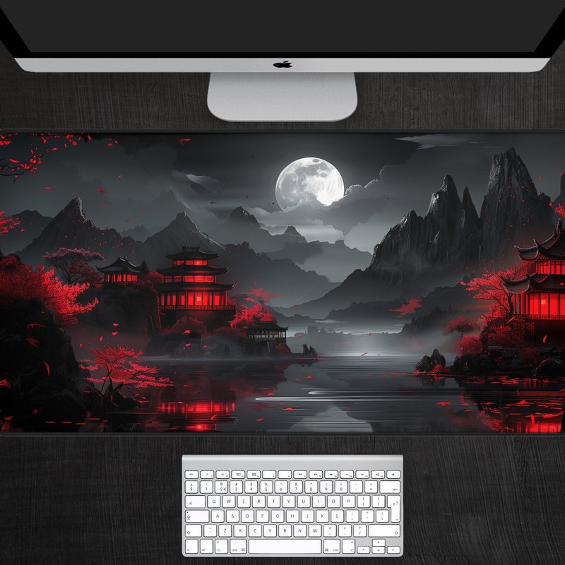Japanese Style Keyboard Mouse Pad - Etsy