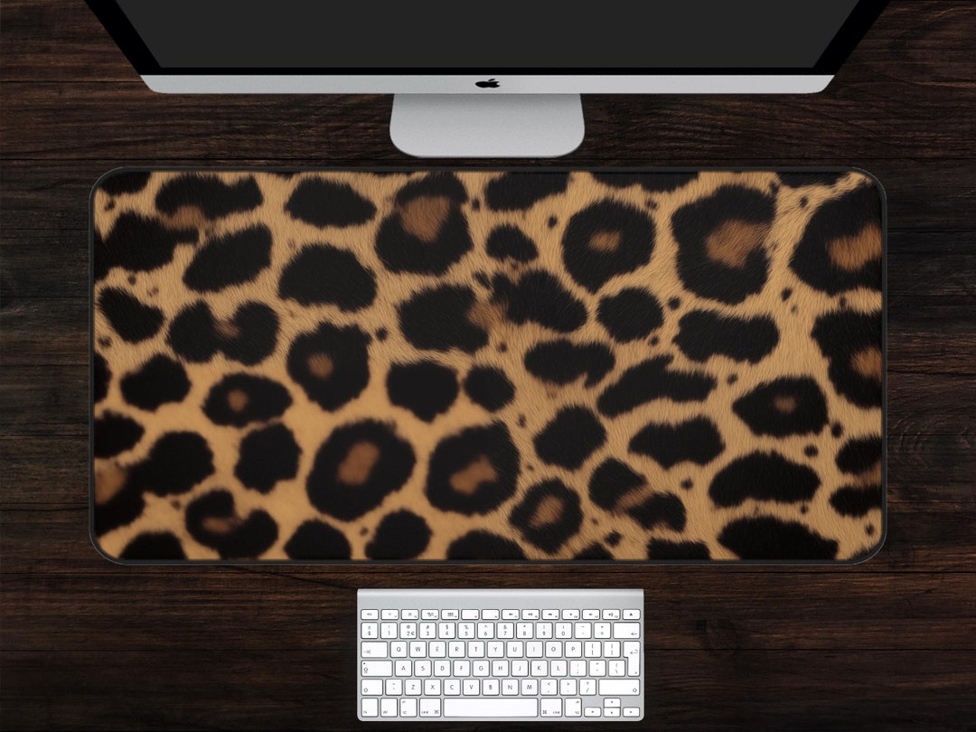 Leopard Print Cute Desk Mat,desk Mat for Desk Decor,cute Mouse Pad ...