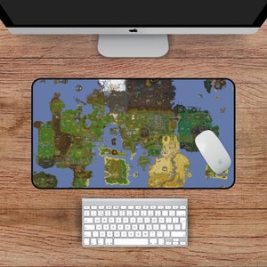Old School Runescape Desk Mat, Runescape Map Desk Mat, Osrs Desk Mat ...