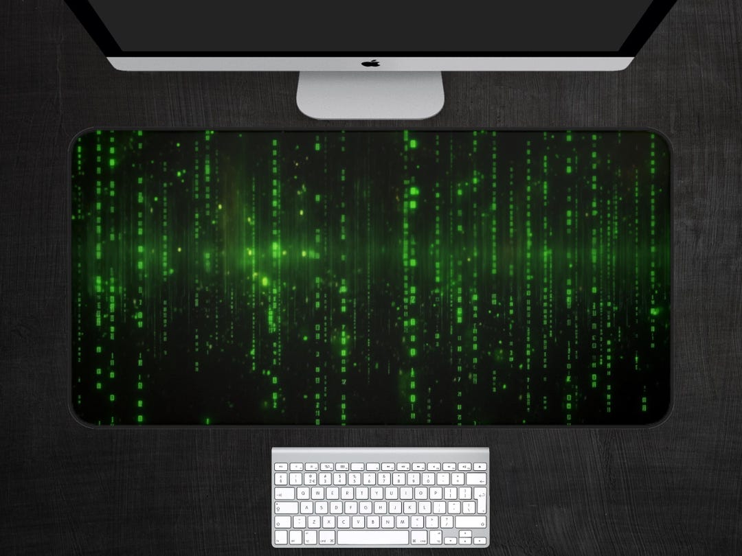 Matrix Desk Mat, the Matrix Mouse Pad, Matrix Code Large Desk Mat, Gaming Desk Mat, Desk Mat ...