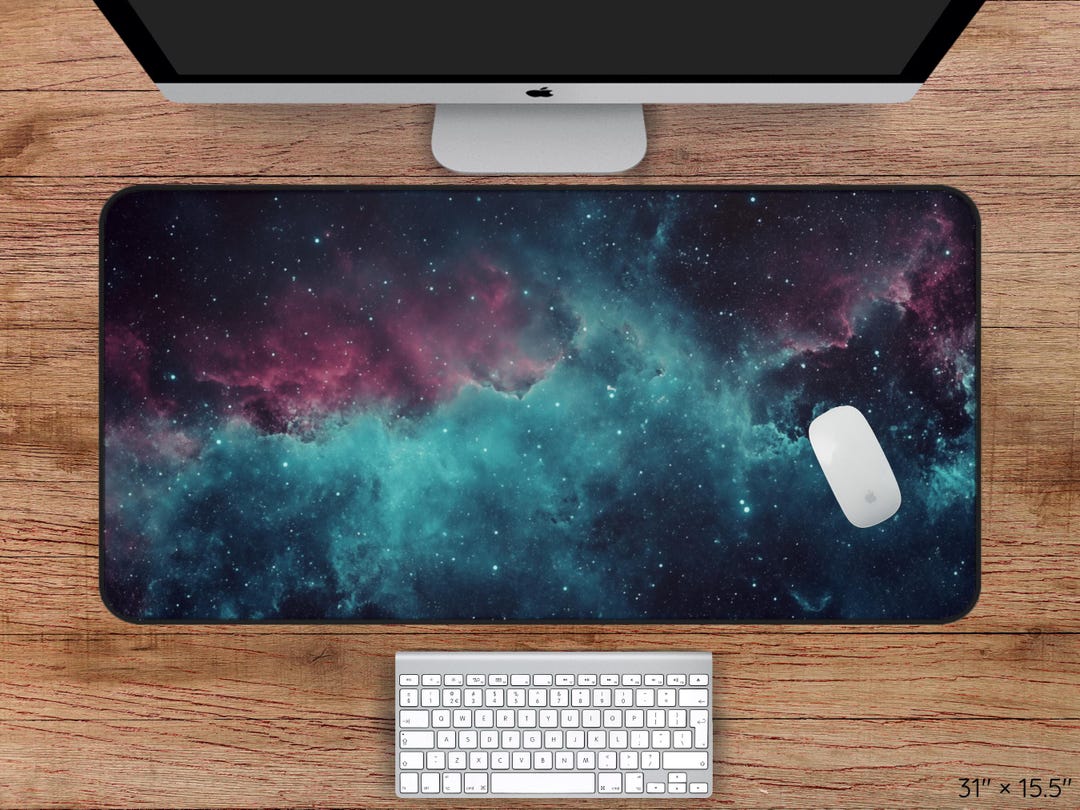 Deep Space Desk Mat, Celestial Space Desk Mat, Galaxy Desk Mat, Milky ...