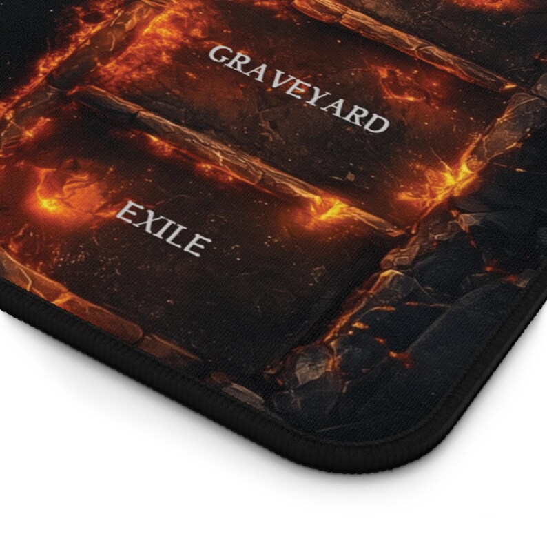 Ash and Flame Playmat, Fire Playmat for Magic the Gathering, MTG ...