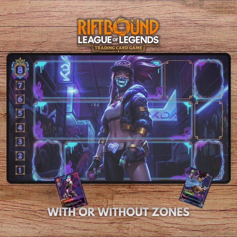 Akali Playmat Riftbound - Etsy