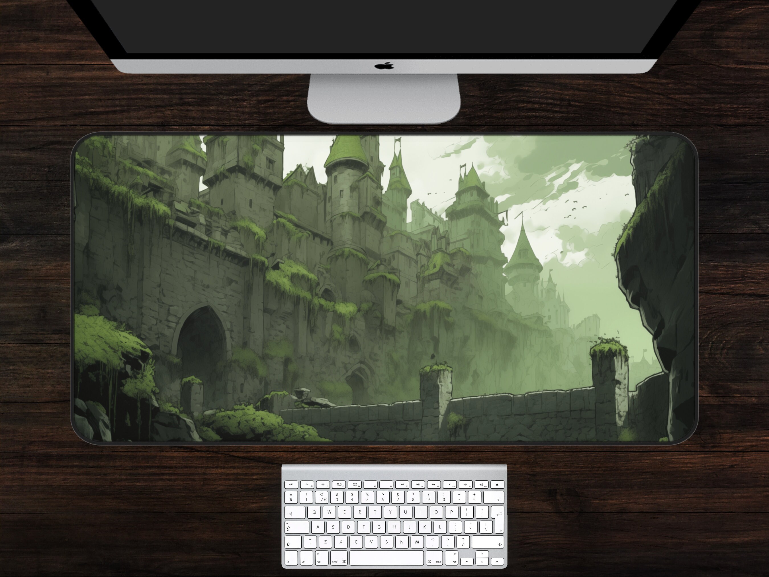Fantasy Castle Desk Mat, Fantasy Art Desk Mat for Aesthetic Gamers ...