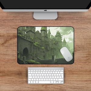 Fantasy Castle Desk Mat, Fantasy Art Desk Mat for Aesthetic Gamers ...