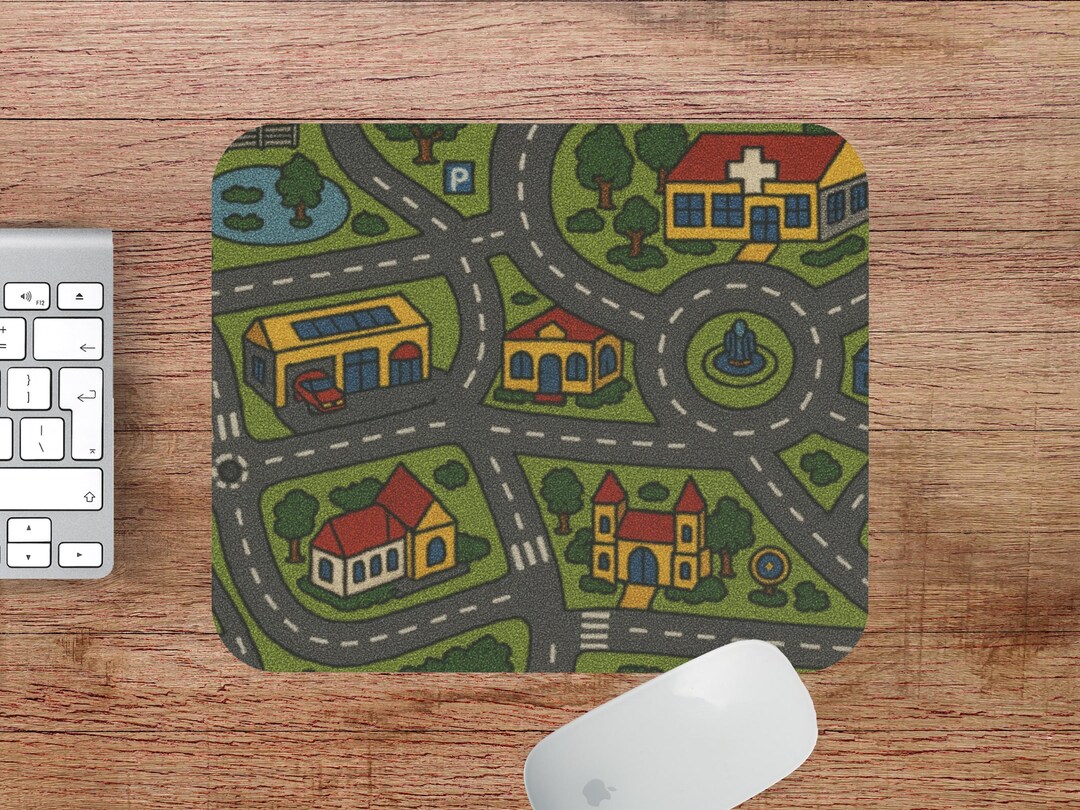 City Carpet Mouse Pad: 90s Nostalgia Gaming Keyboard Mat - Etsy