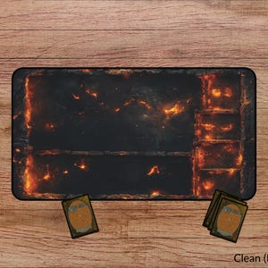 Ash and Flame Playmat, Fire Playmat for Magic the Gathering, MTG ...
