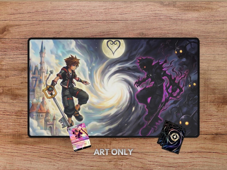 Good and Evil Sora Playmat - Kingdom Hearts Lorcana Playmat, Sora ...