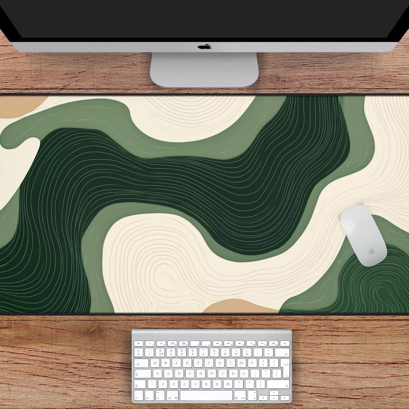 Green Desk Mat - Etsy