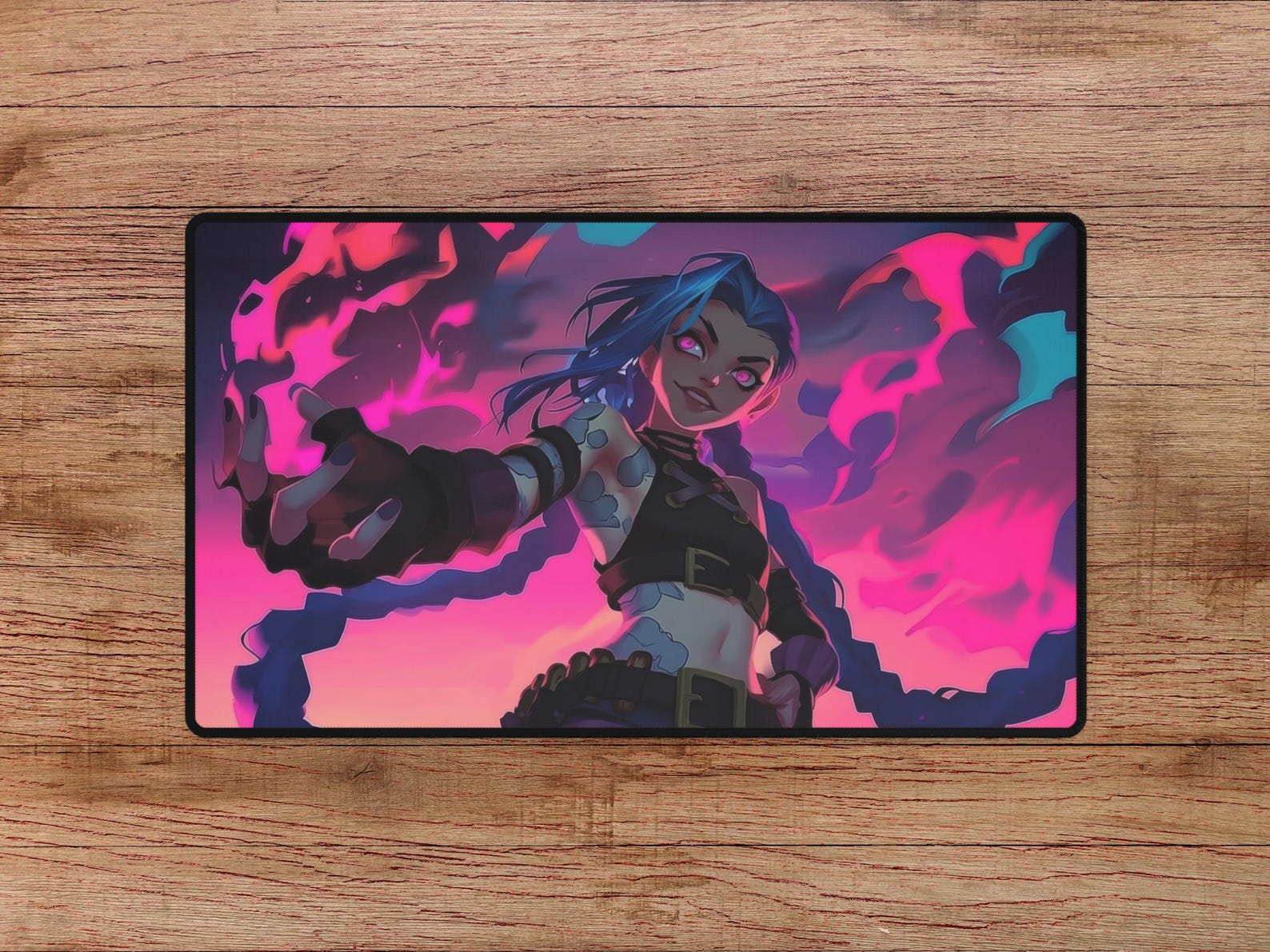 Jinx Playmat for Riftbound, Jinx Desk Mat, League of Legends Playmat ...