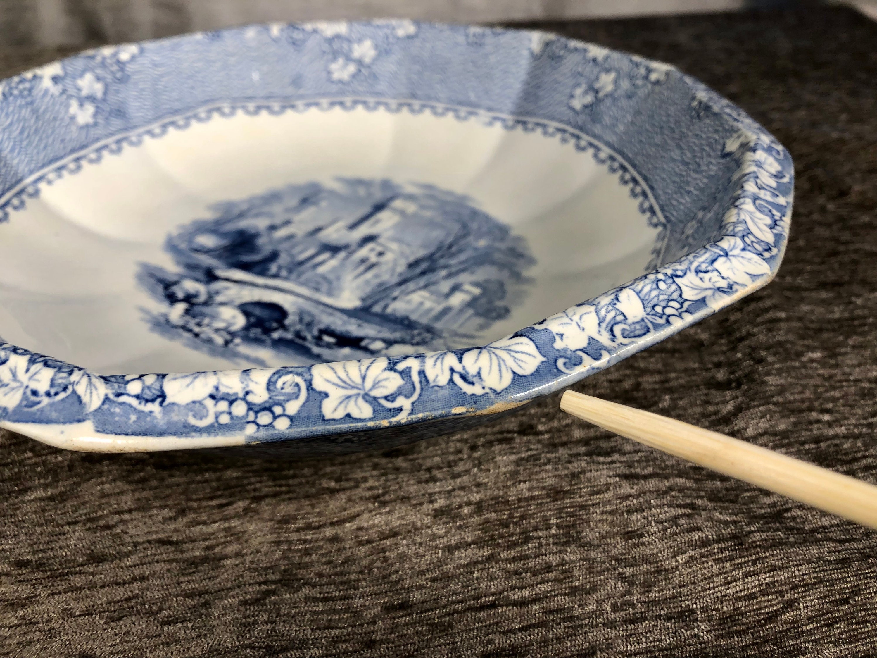 Antique John Alcock Cobridge Blue Priory Staffordshire UK Transferware ...