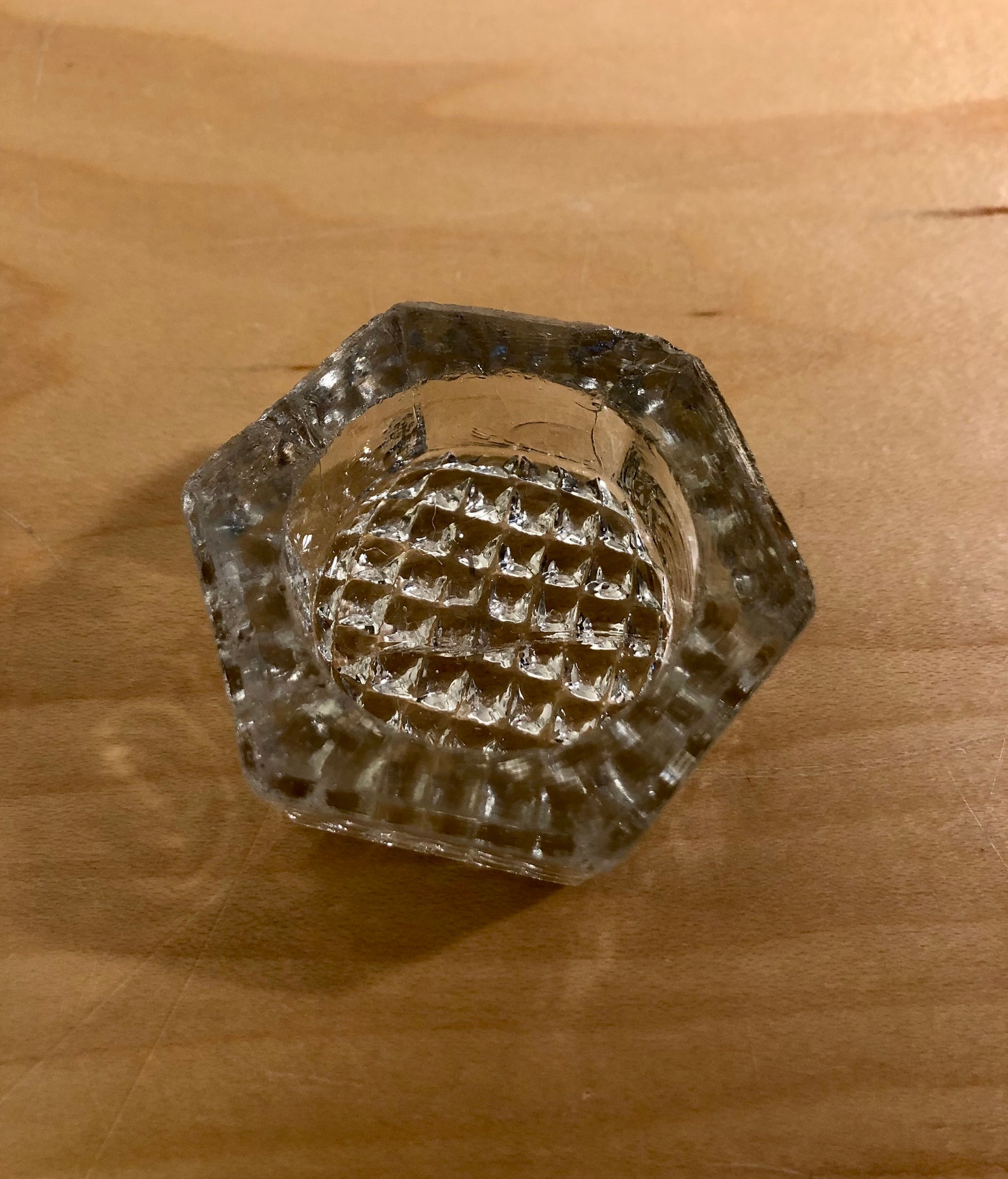 Set of 6 Antique Victorian EAPG Pressed Glass Open Salt Cellars Pyramid ...