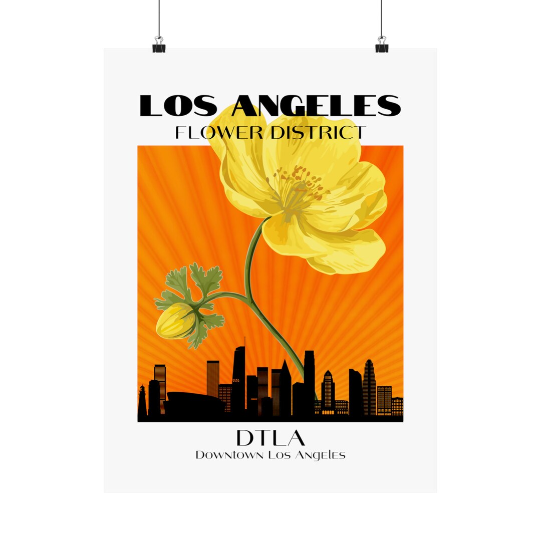 Flower Market Wall Art Los Angeles Flower District DTLA Wall Decor ...