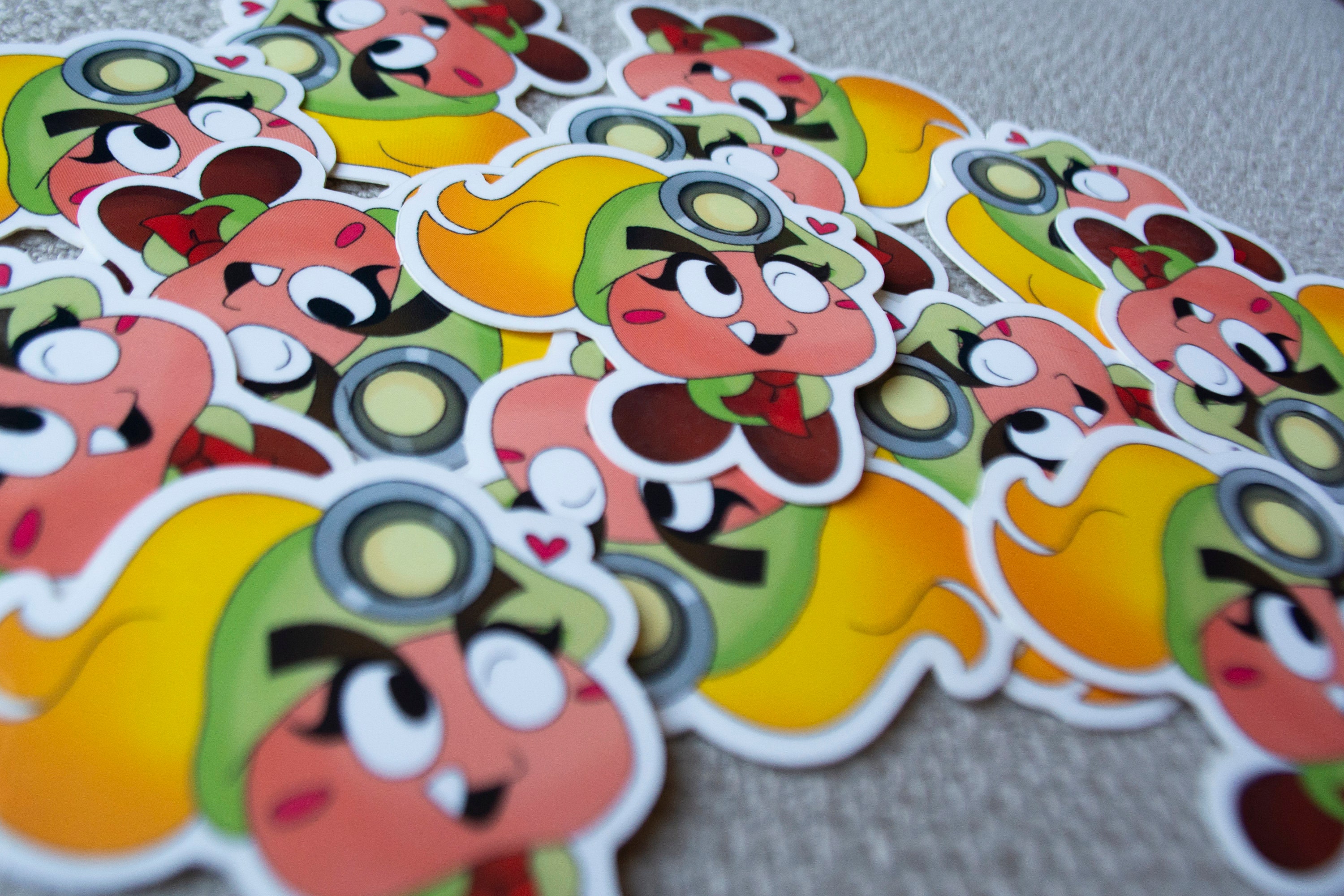 Vivian Paper Mario TTYD Partner Stickers Peach Vivian Goombella ...
