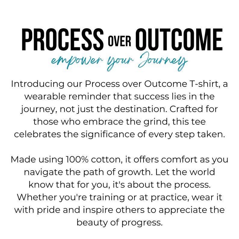 Process Over Outcome Shirt, Mental Performance, Motivational Shirt ...