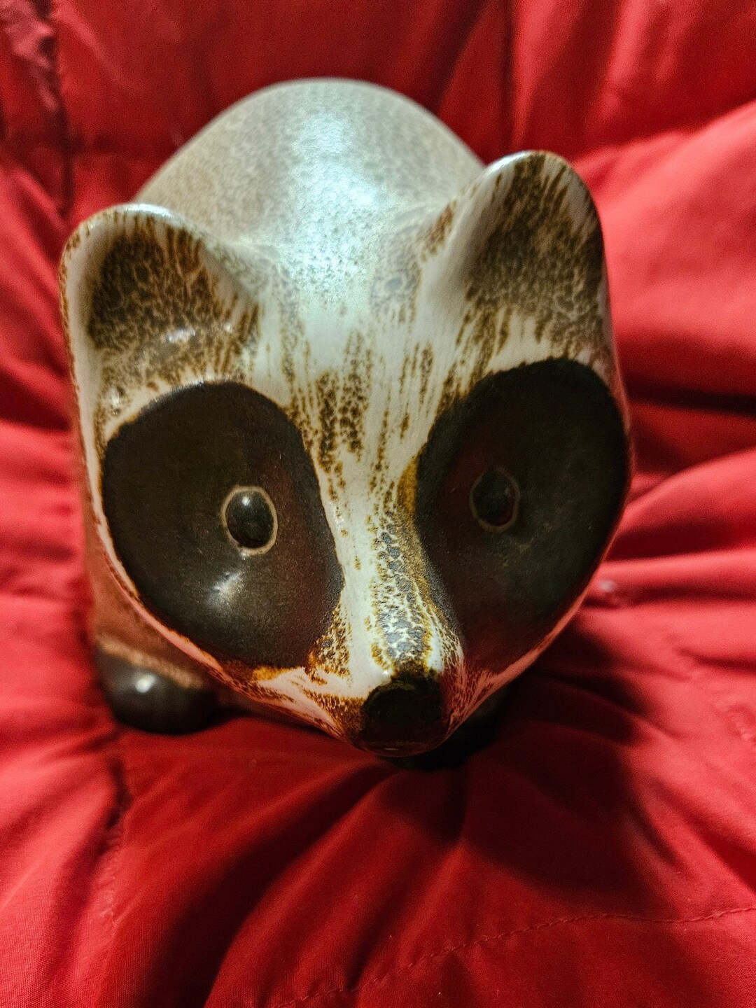 Vtg. Pigeon Forge Pottery Racoon Signed by the Late D. Ferguson Founder ...