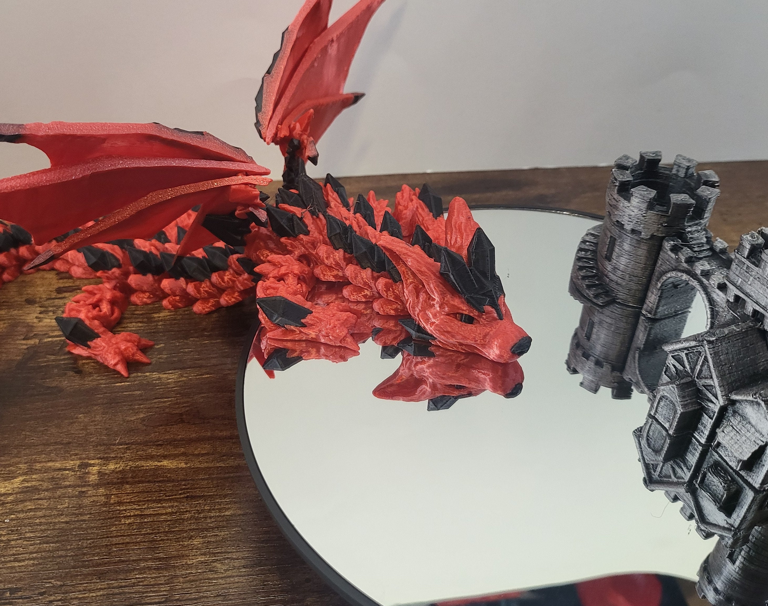 23 Articulated 3D Printed Wolf Dragon - Etsy