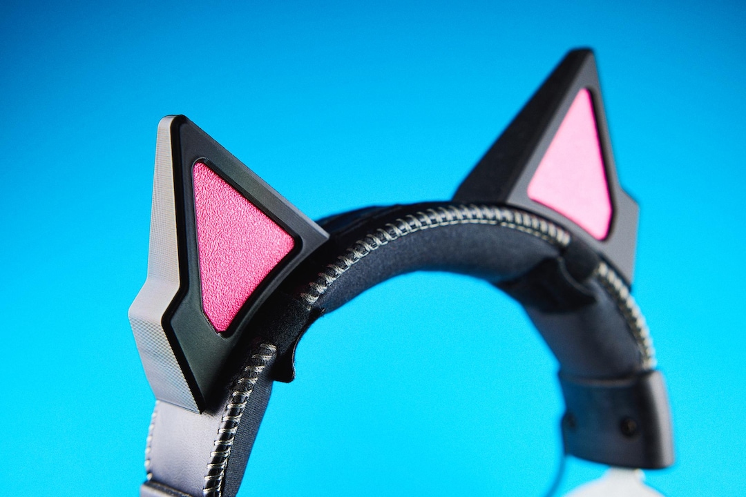 Cyberpunk Cat Ears – 3D Printed Headphone or Cosplay Clip-on With ...